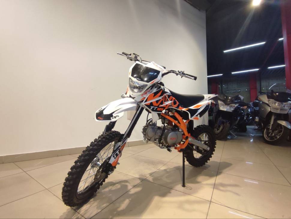 Питбайк KAYO BASIC TT125 17/14 KRZ (механ. сцепл., кикстартер, 2022 г.), , заводская упаковка ...